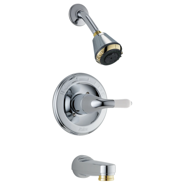 Monitor® Tub & Shower Faucet 1448-CBLHP--H74--A74WH | Delta Faucet
