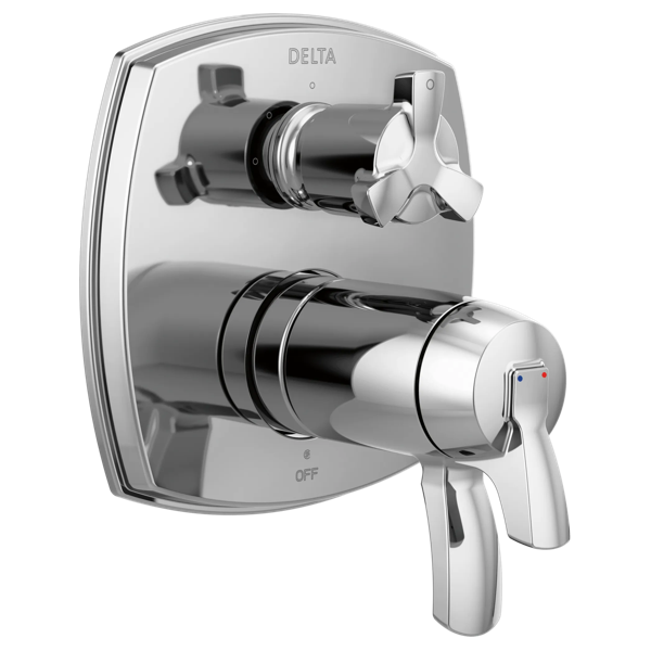 17 Thermostatic Integrated Diverter Trim with Three Function Diverter ...